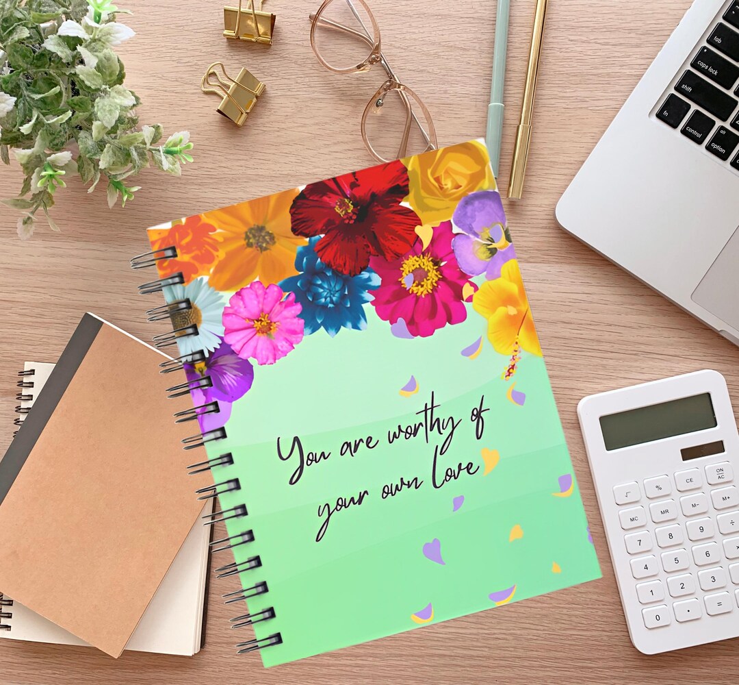 Digital Download Planner Cover - Self-love Journal Cover - Notebook ...