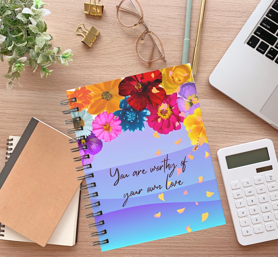 Digital Download Planner Cover - Self-love Journal Cover - Notebook ...