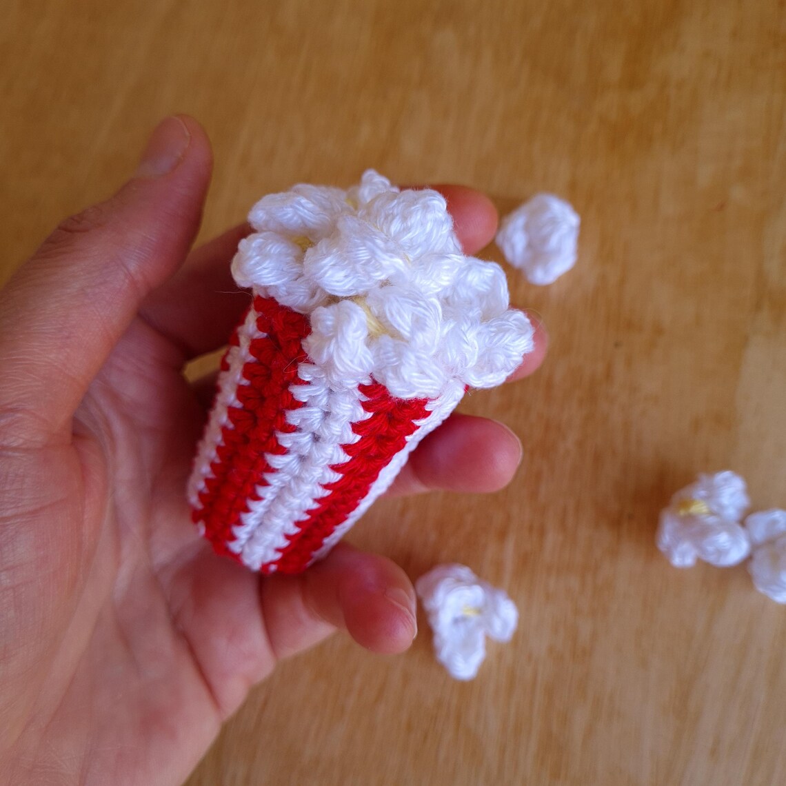 Crochet Popcorn Pattern, Amigurumi Popcorn Pattern, Easy Popcorn ...