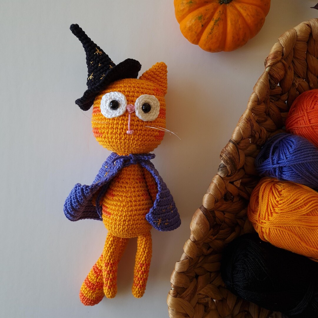 Sirius the Halloween Cat, Crochet Amigurumi Halloween Cat Pattern ...