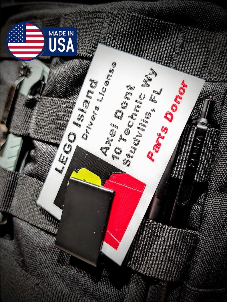 MOLLE Driver’s License Holder – Tactical Vest ID Clip for Law ...