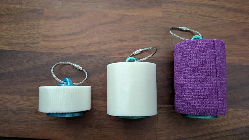 Medical Tape / Coban Holder: 3D Printed Badge Accessory With Key Ring ...