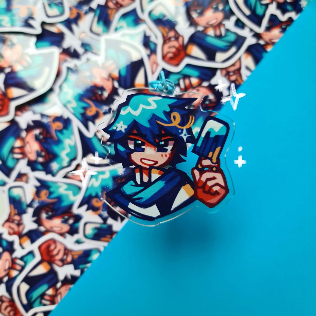 Vocaloid Kaito | Sticker Keychain Charm - Etsy