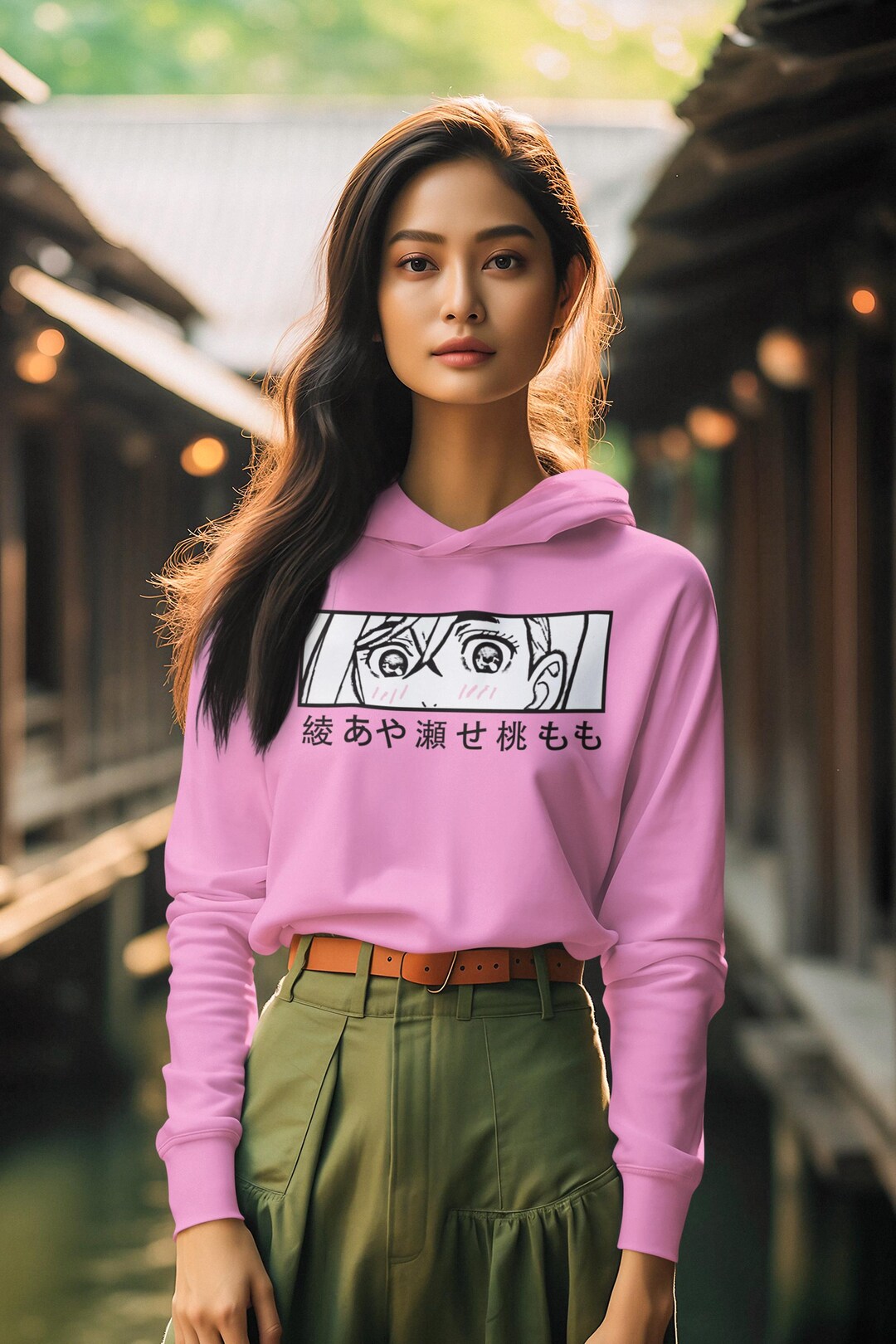 Momo Hoodie Dandandan Anime Character Sweatshirt Minimalist Otaku ...