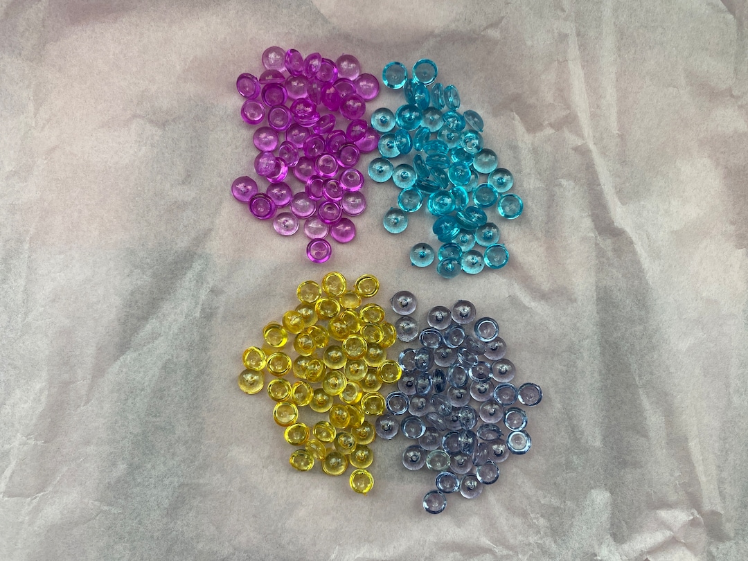 May 2023 Handmade, Dew Drops, Colored Acrylic Discs, Droplet, Bling ...
