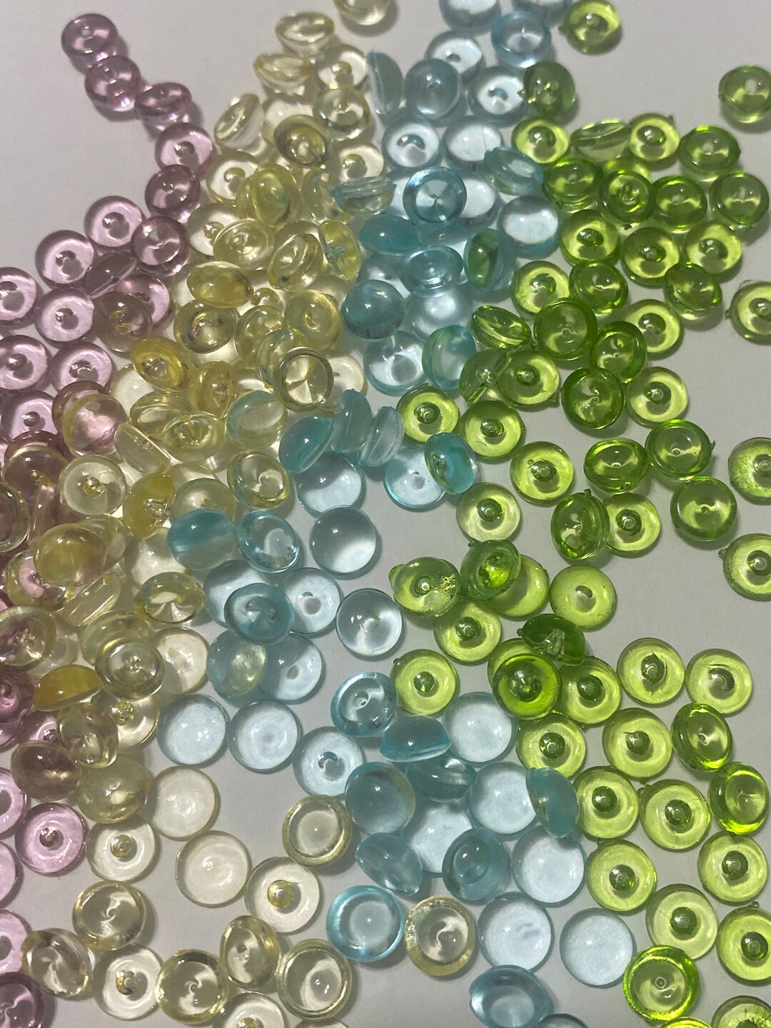March April 2024 Handmade, Dew Drops, Colored Acrylic Discs Droplet ...