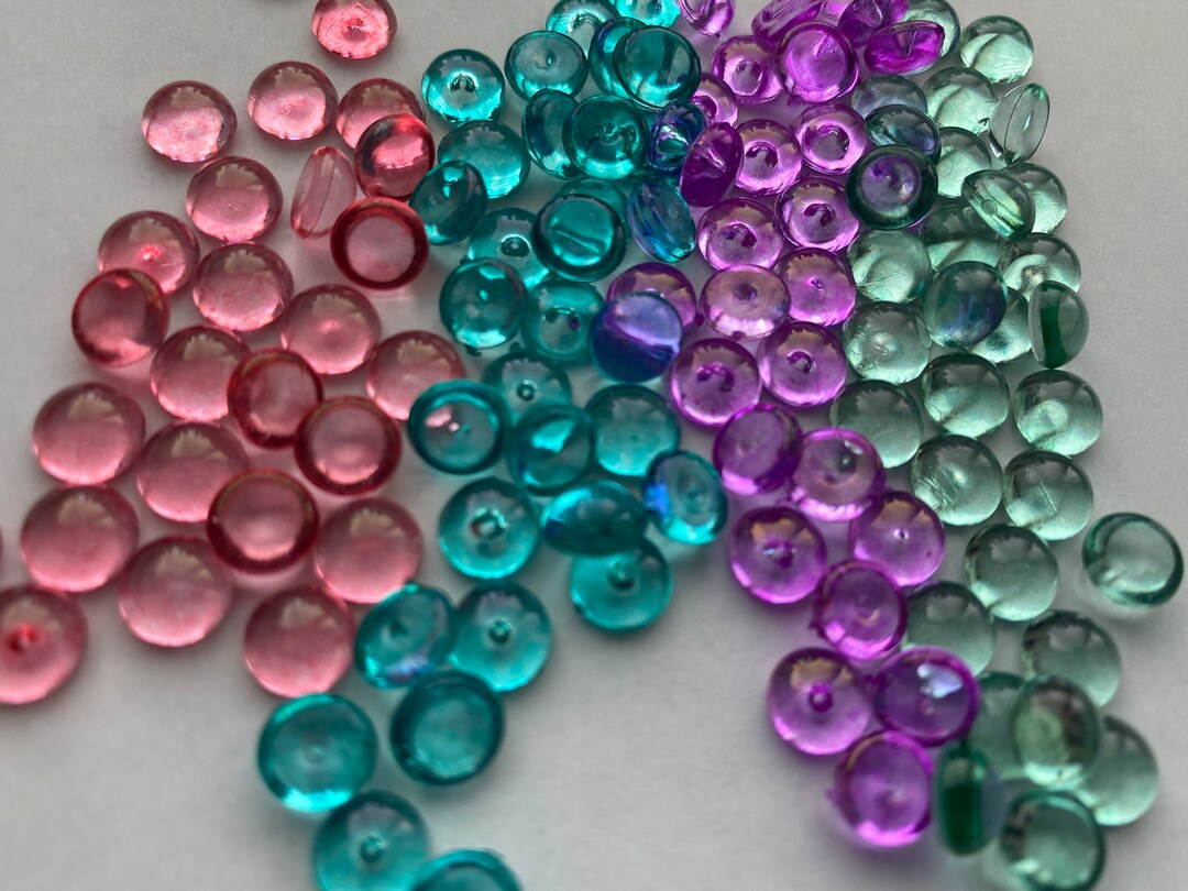 July 2023 Handmade Dew Drops, Colored Acrylic Discs, Droplet, Bling ...