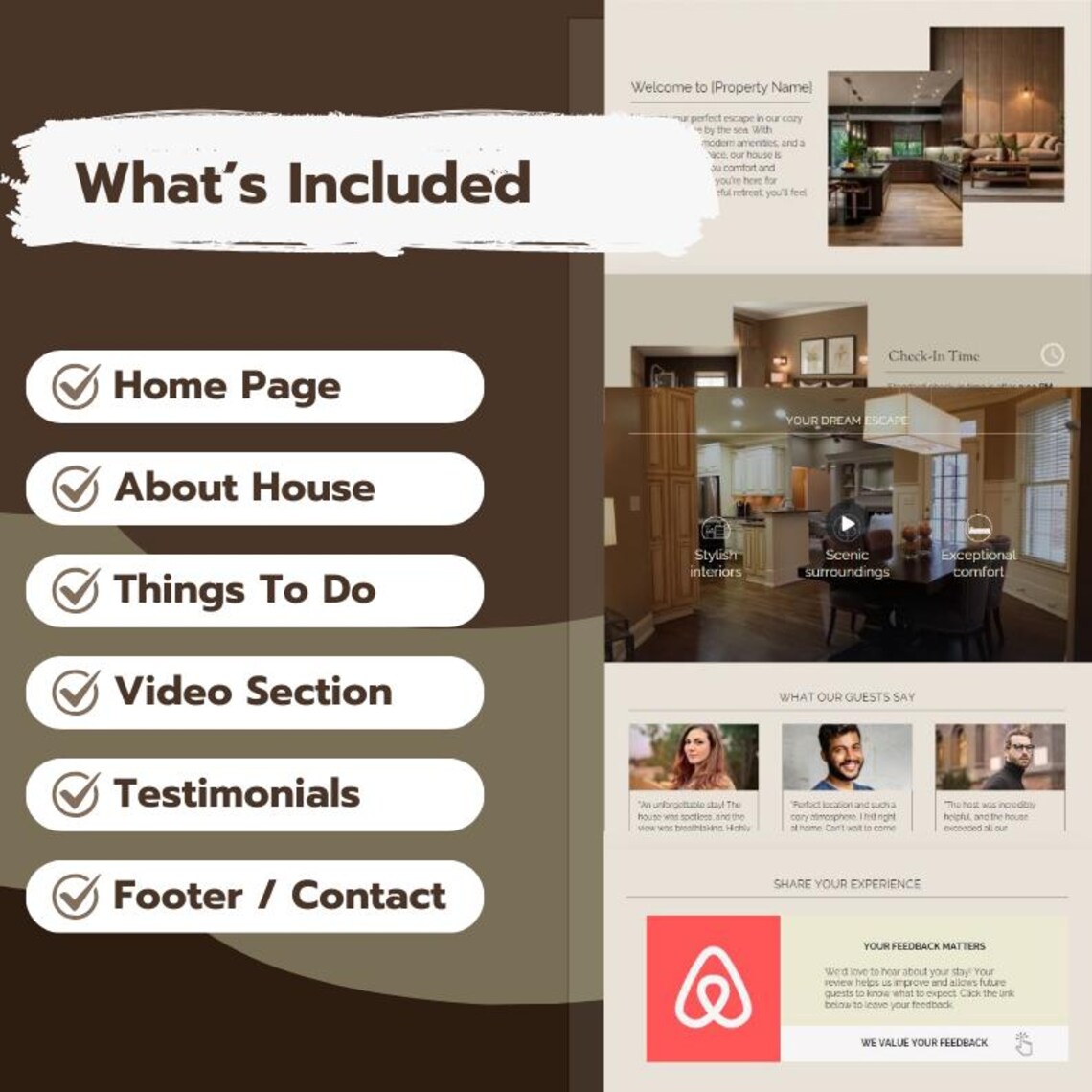 Canva Website Template, Airbnb Website, Website Designing, Airbnb ...