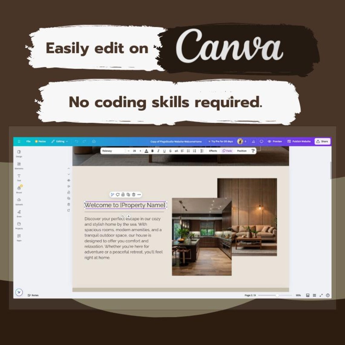 Canva Website Template, Airbnb Website, Website Designing, Airbnb ...
