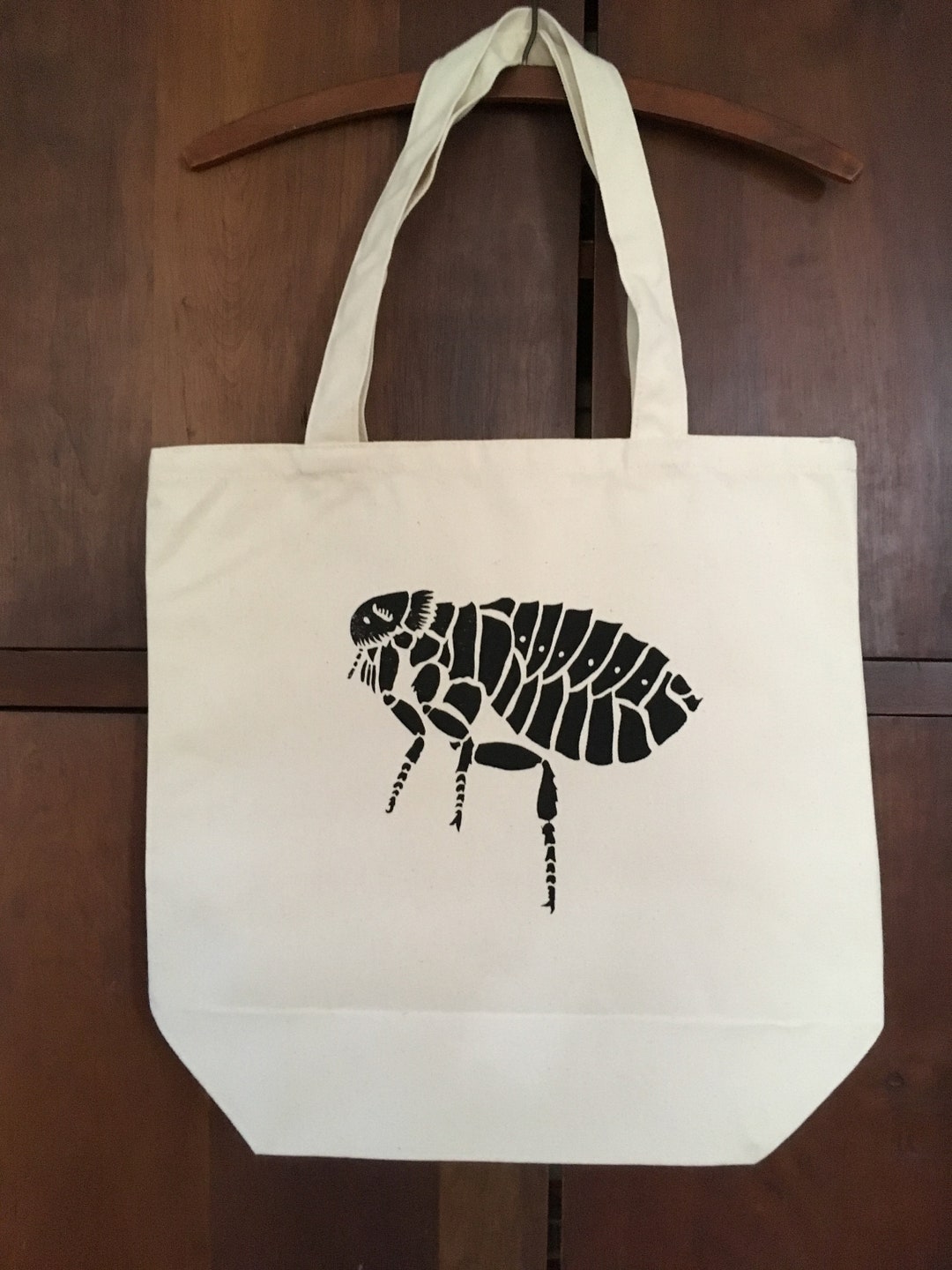 Flea Bag, Hand Screen Printed With Original Flea Design, Gusseted ...