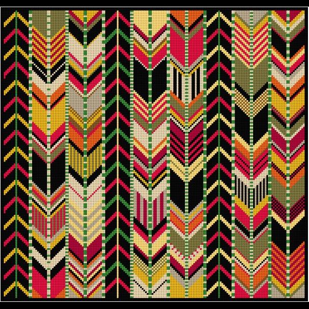 Chevron Needlepoint Chart - Etsy