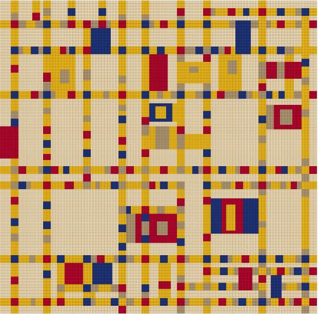 Ode to Mondrian Needlepoint Chart - Etsy