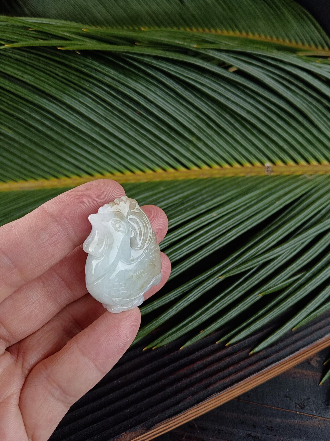 Natural Jadeite A Rooster | Fine Jade Carving | Good Luck and ...