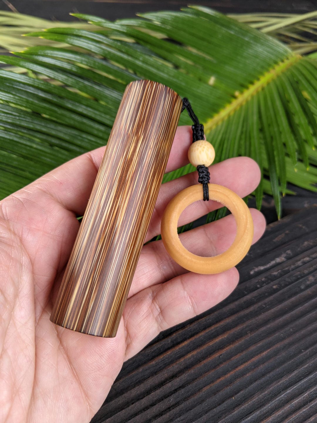 Bamboo Handheld Spinner | Calming Wooden Bead Toy for Stress Relief ...