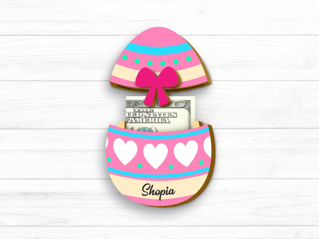 Handmade Easter Egg Money Holder | Fun Easter Surprise | Custom Name ...