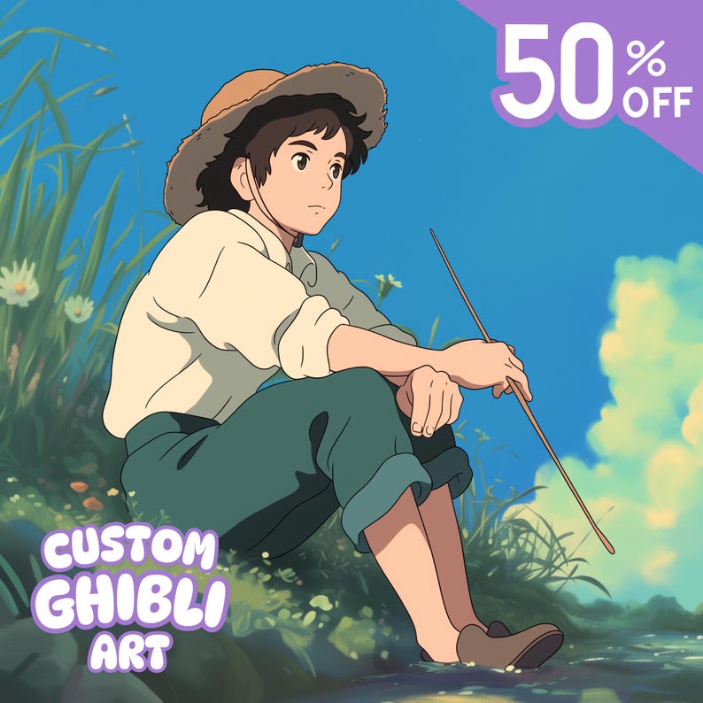 Studio Ghibli, Ghibli, Anime Portrait, Custom Ghibli-style Art, Ghibli ...