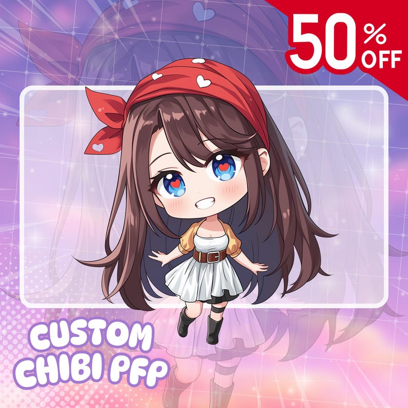 Custom Chibi PFP | Cute Chibi, Chibi Icon, Chibi Character, Chibi ...