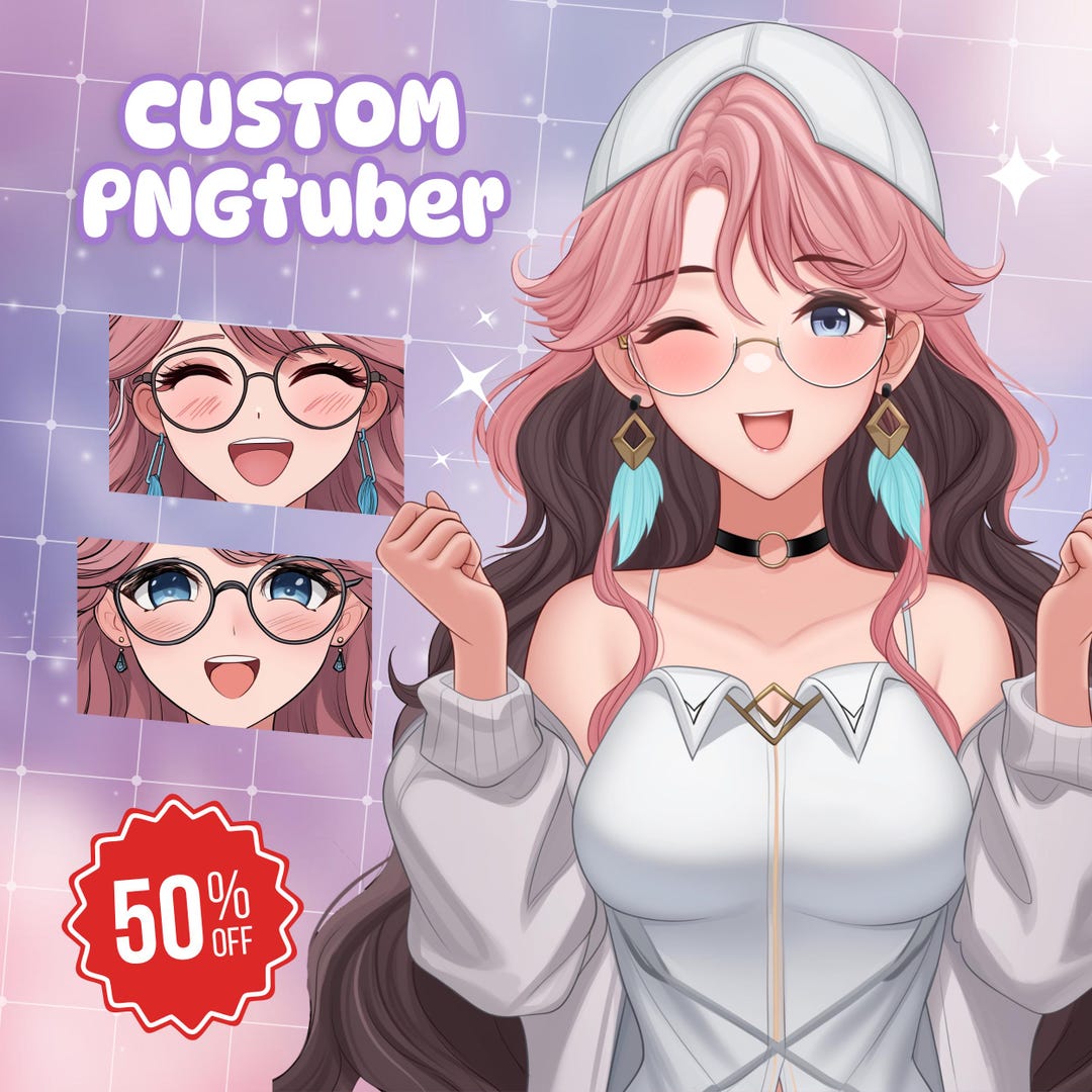 Custom Pngtuber, Pngtuber Design, Pngtuber Avatar, Png Tuber, Pngtuber ...