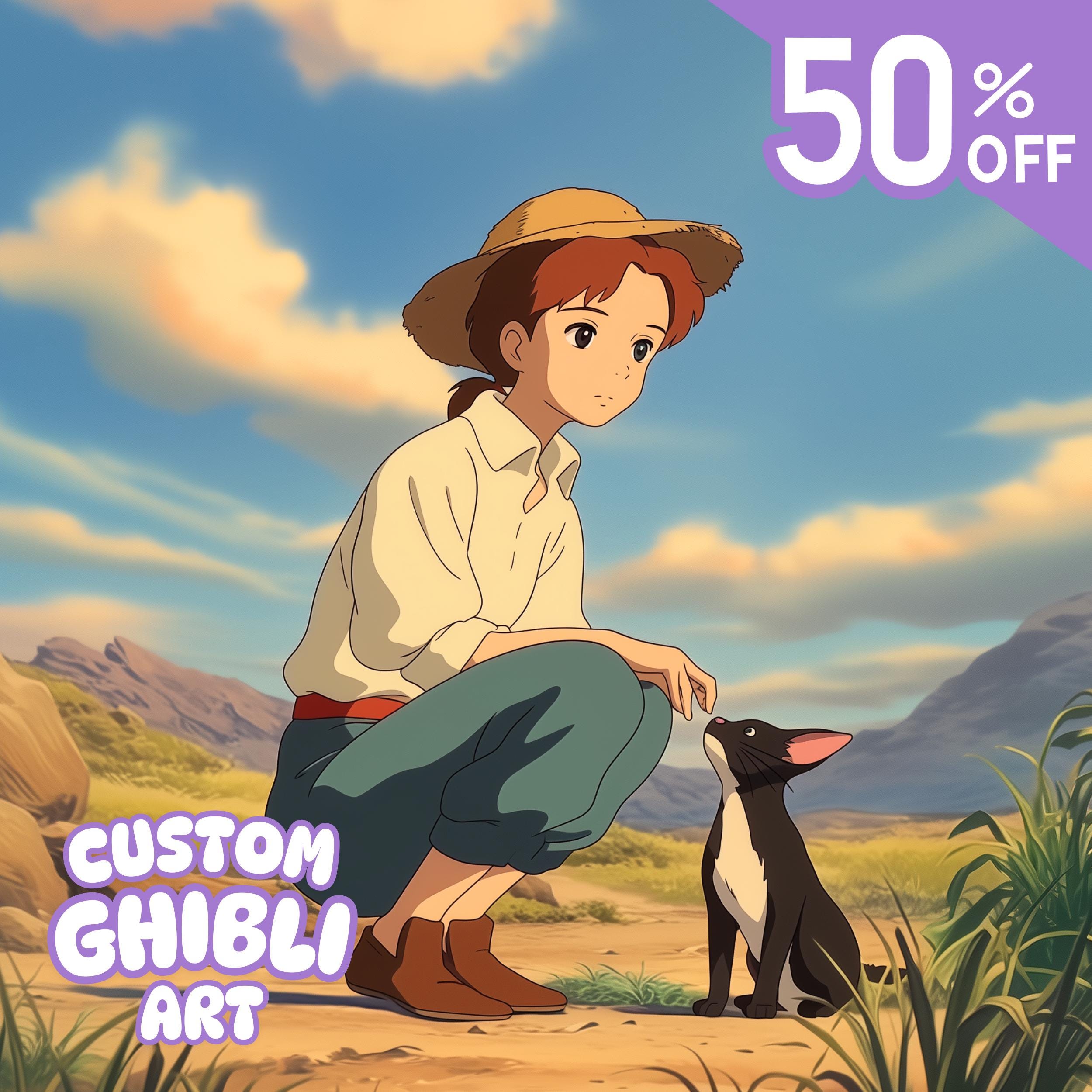 Studio Ghibli, Ghibli, Anime Portrait, Custom Ghibli-style Art, Ghibli ...