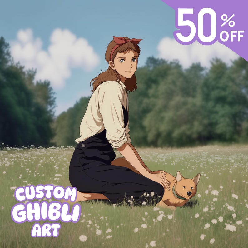 Studio Ghibli, Ghibli, Anime Portrait, Custom Ghibli-style Art, Ghibli ...