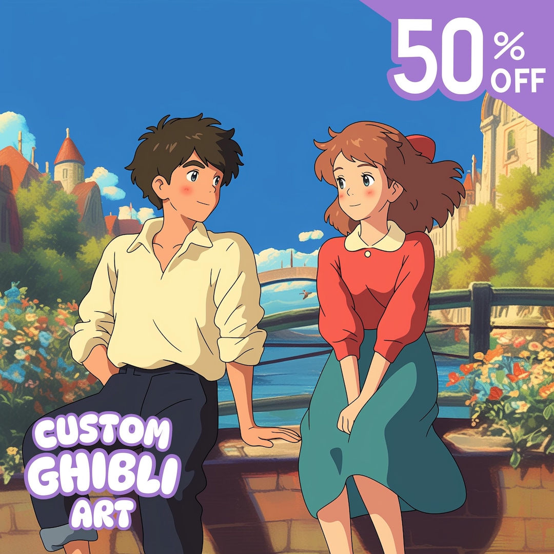 Studio Ghibli, Ghibli, Anime Portrait, Custom Ghibli-style Art, Ghibli ...