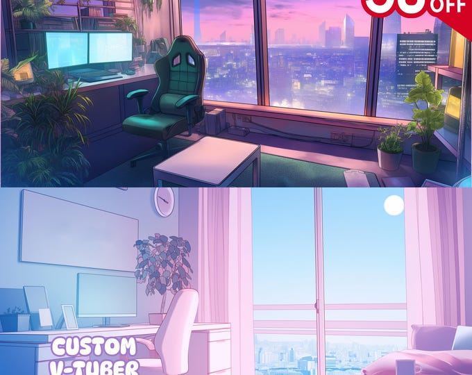 Vtuber Background Animated, Stream Room Background, Vtuber Room ...