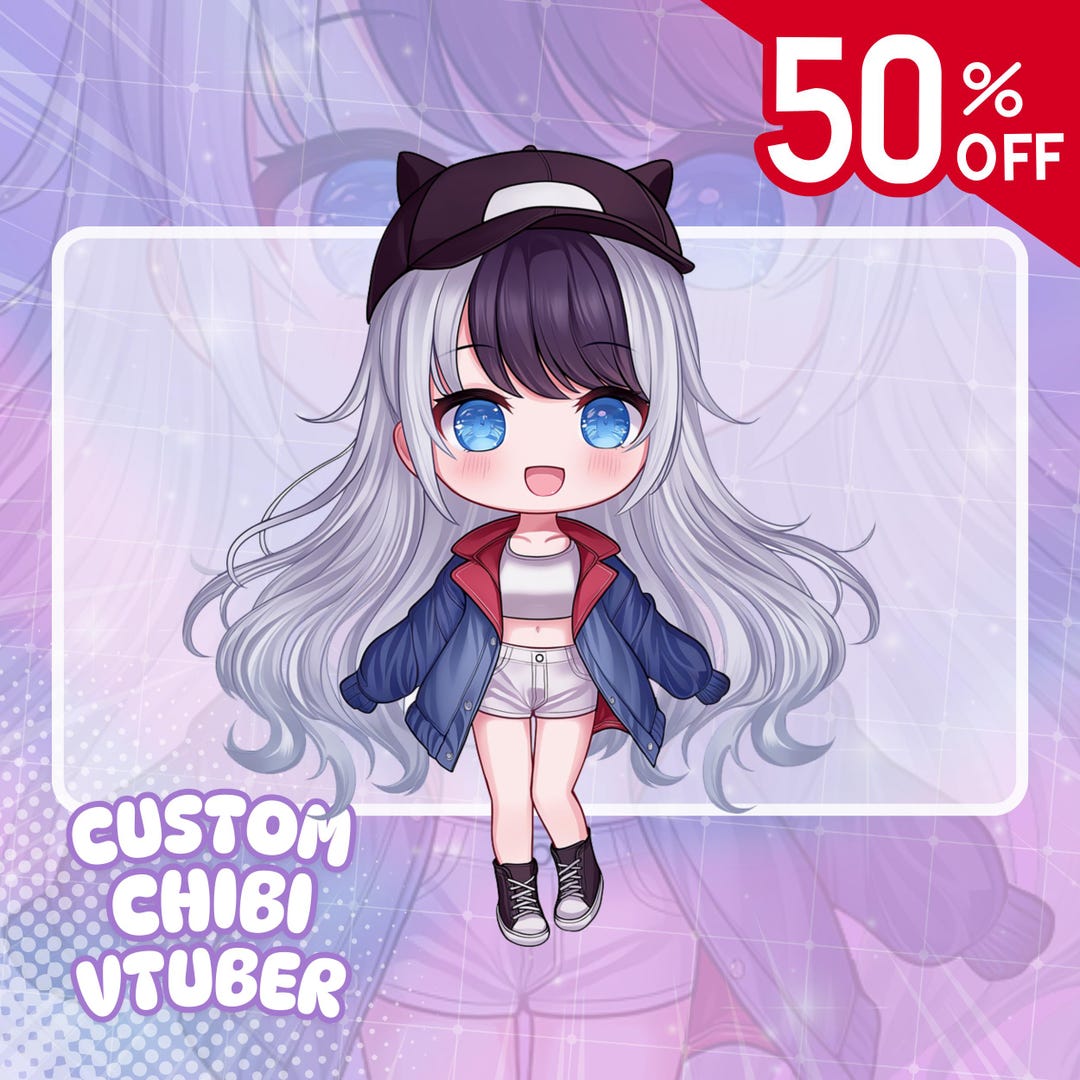 Custom Chibi Vtuber, Chibi Vtuber Commission, Vtuber, Vtuber Model ...