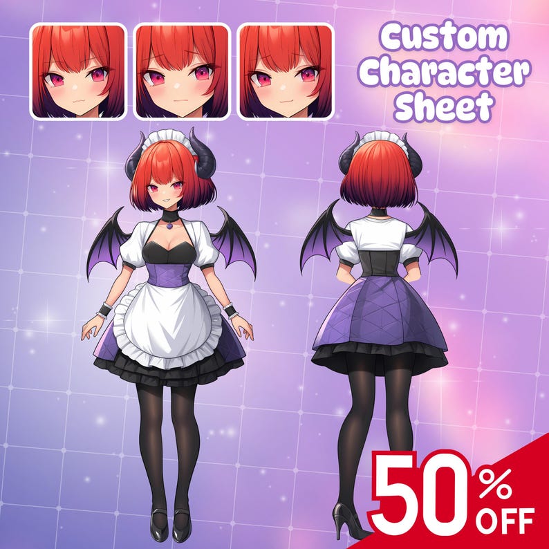 Reference Sheet, Character Reference Sheet, Vtuber Reference Sheet ...