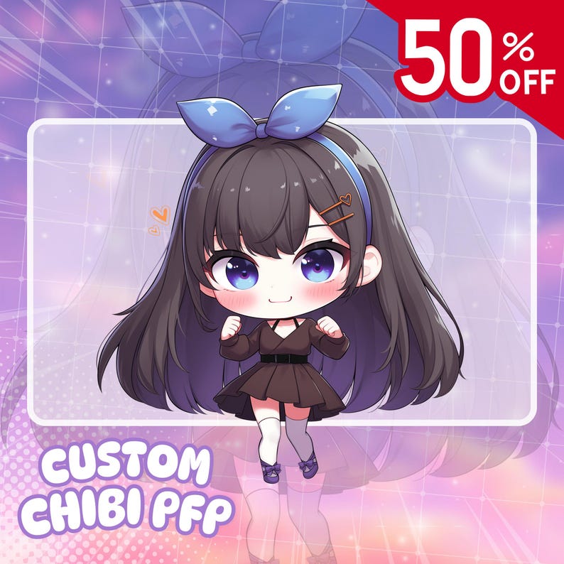 Custom Chibi PFP | Cute Chibi, Chibi Icon, Chibi Character, Chibi ...