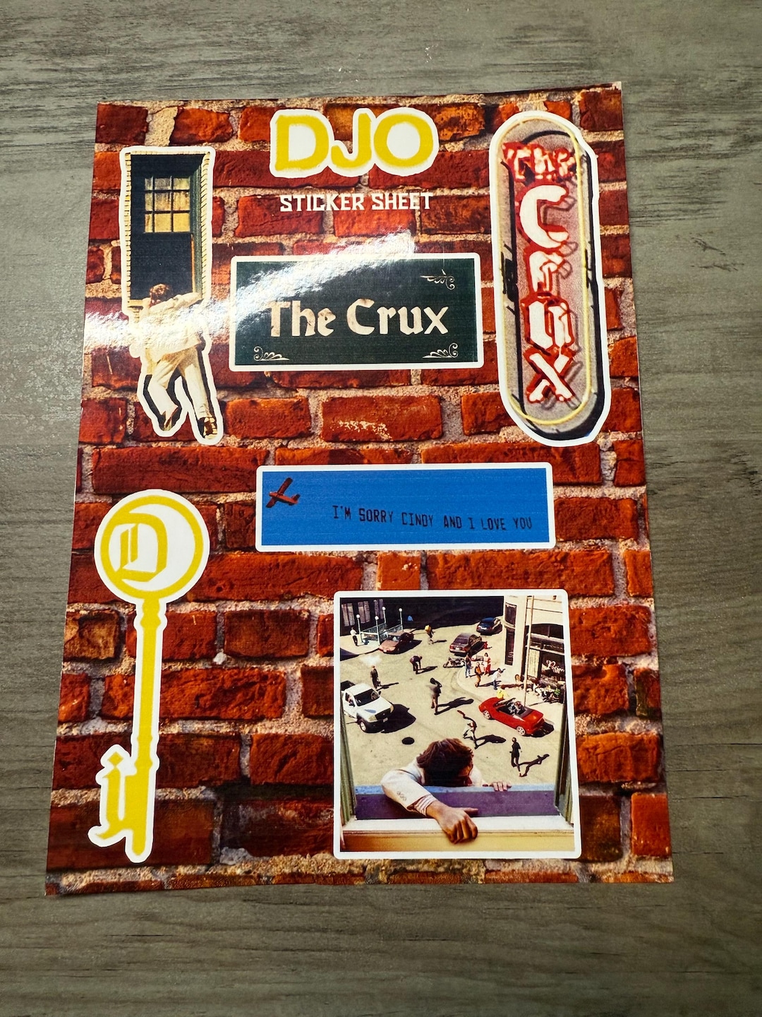 DJO Sticker Sheet: the Crux, Joe Keery, Retro Band Stickers - Etsy