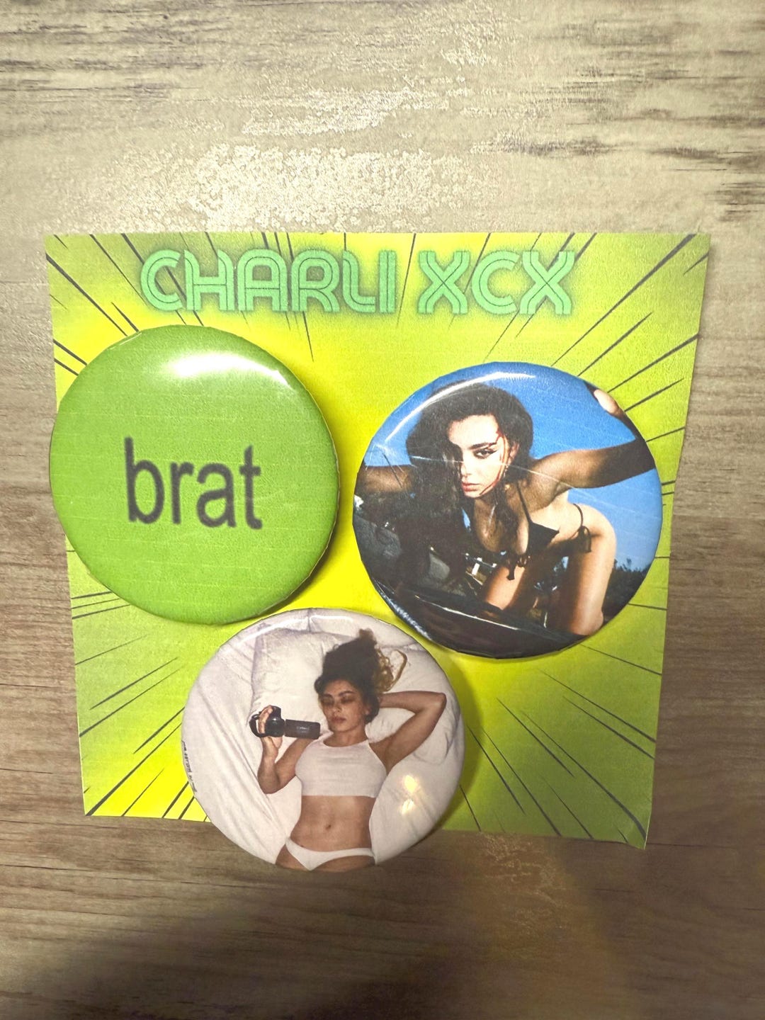Charli XCX Button Set Three, Large Buttons 2.25 Inches, Charli XCX Merch - Etsy