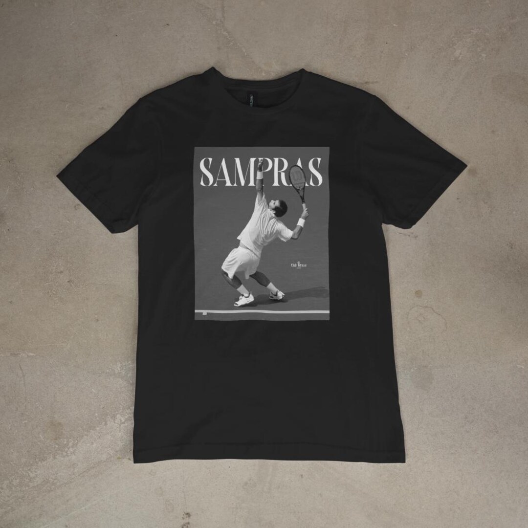 Pete Sampras Tennis T-shirt | Vintage Inspired Fan Tee | Women and Men ...