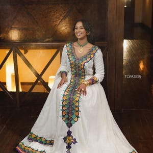 Ethiopian Traditional Dress | Handcrafted Habesha Kemis | Elegant ...