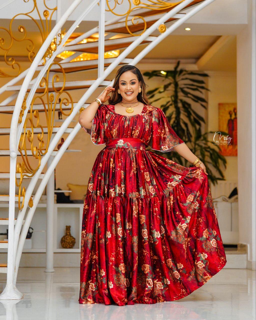 Ethiopian Chiffon Kemis – Handcrafted Flowing Dress | Minimalist ...