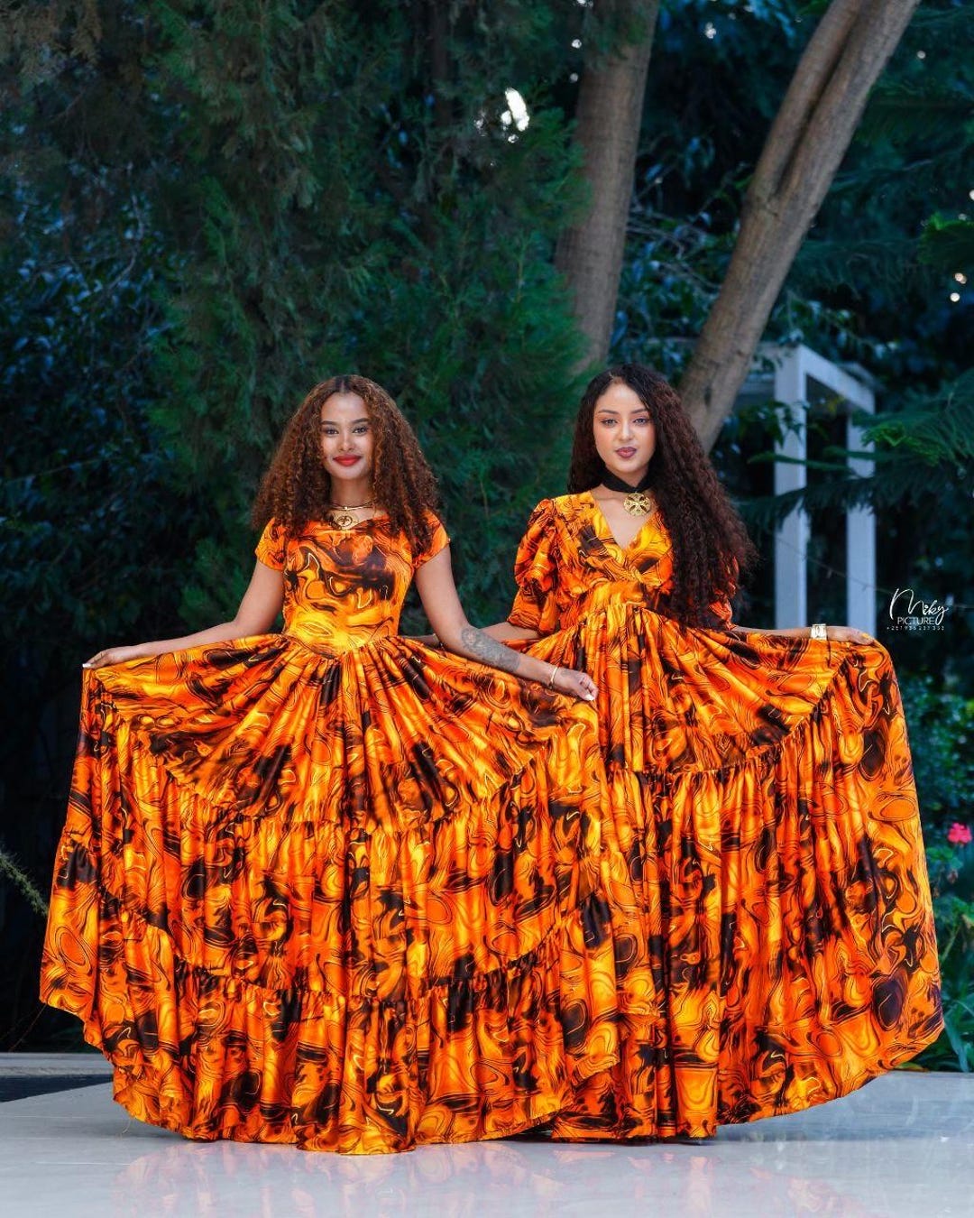 Ethiopian Chiffon Kemis – Handcrafted Flowing Dress | Minimalist ...
