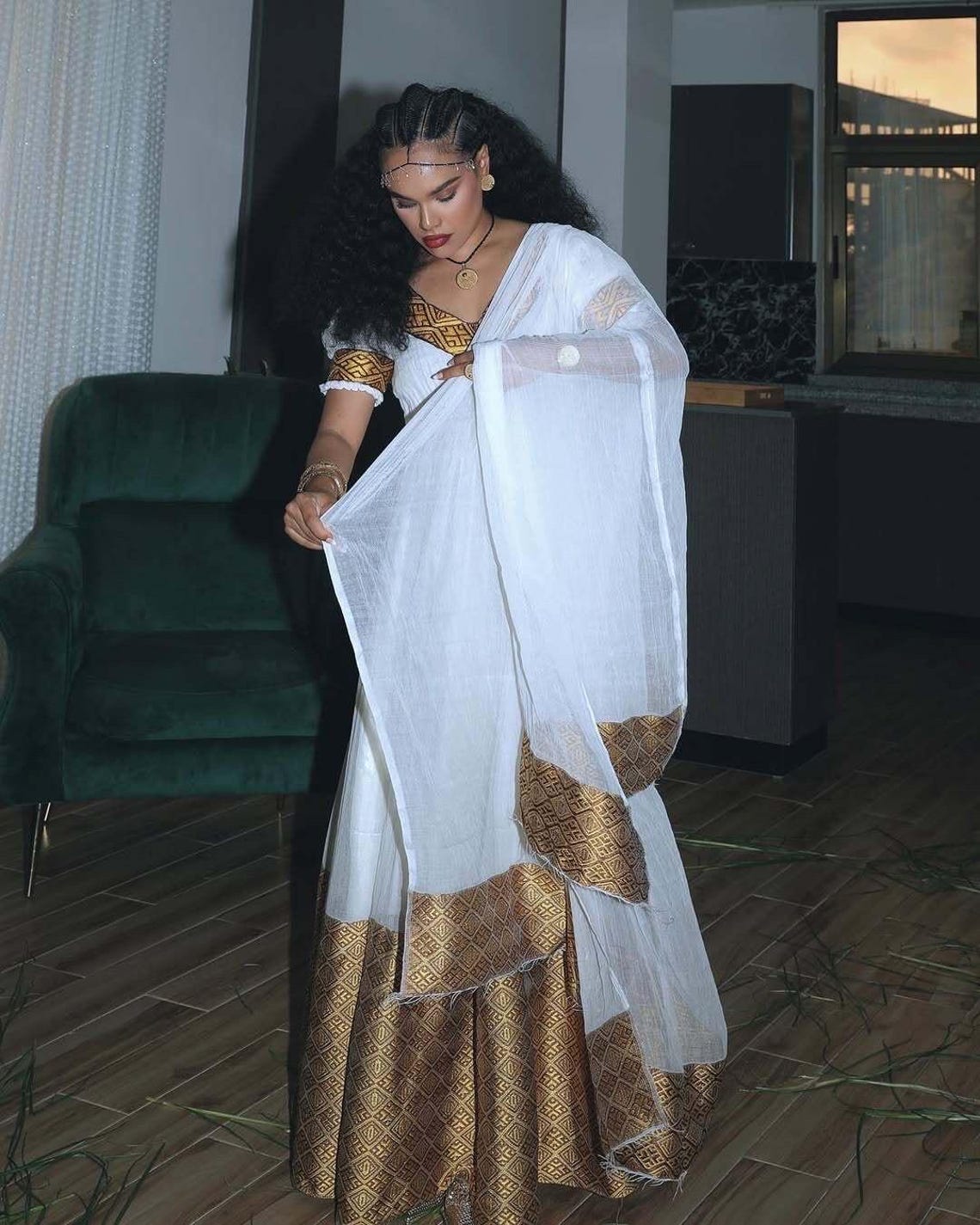 Handcrafted Habesha Kemis Dress: Ethiopian Traditional Outfit - Etsy