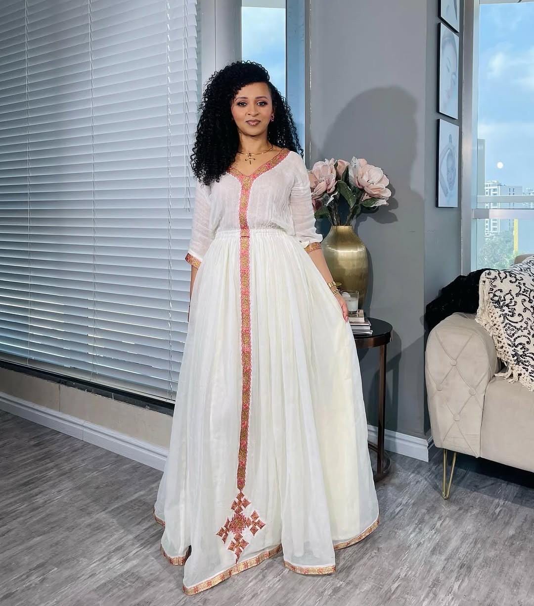 Handcrafted Habesha Kemis Dress: Ethiopian Traditional Outfit - Etsy