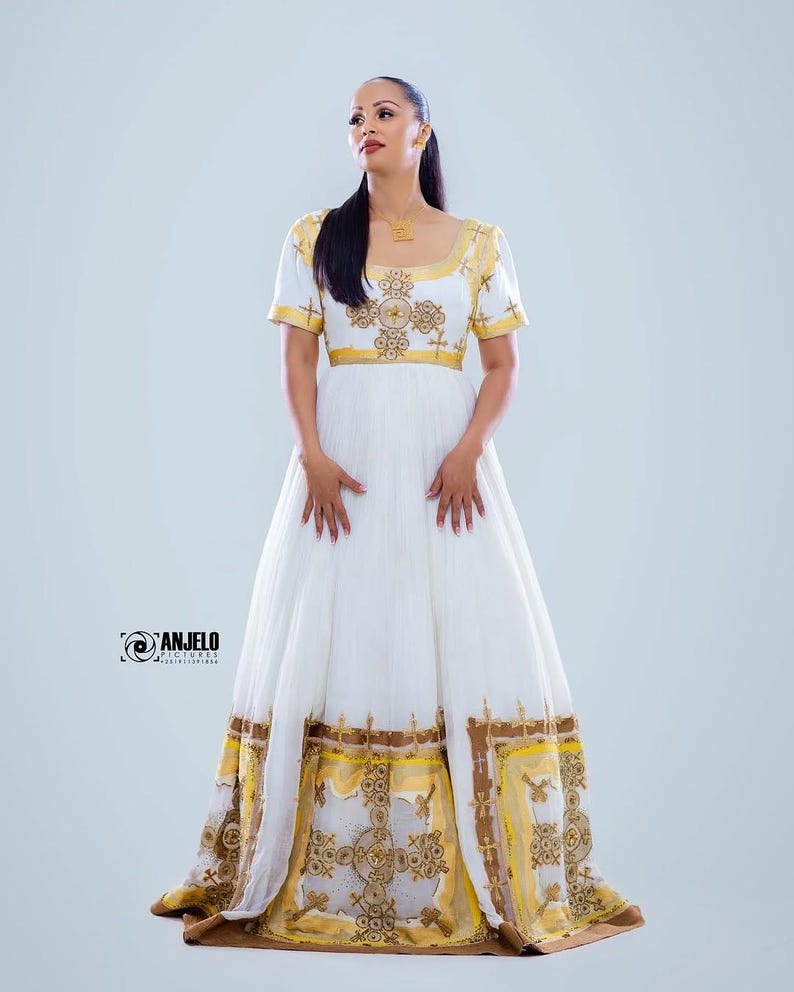 Ethiopian Traditional Dress | Handcrafted Habesha Kemis | Elegant ...