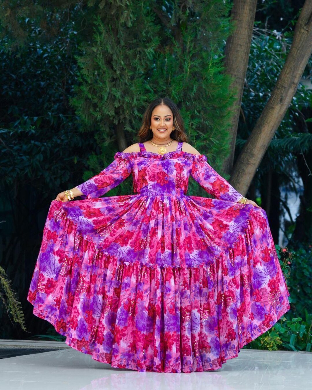 Ethiopian Chiffon Kemis – Handcrafted Flowing Dress | Minimalist ...