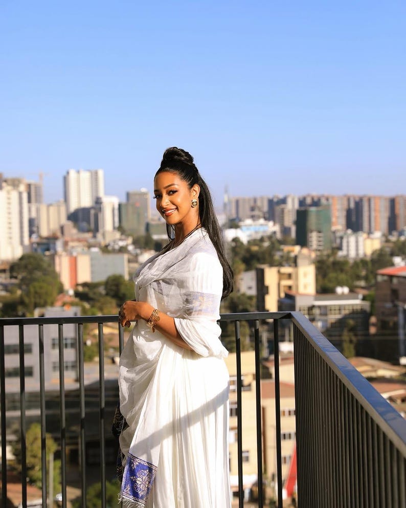 Ethiopian Traditional Dress | Handcrafted Habesha Kemis | Elegant ...