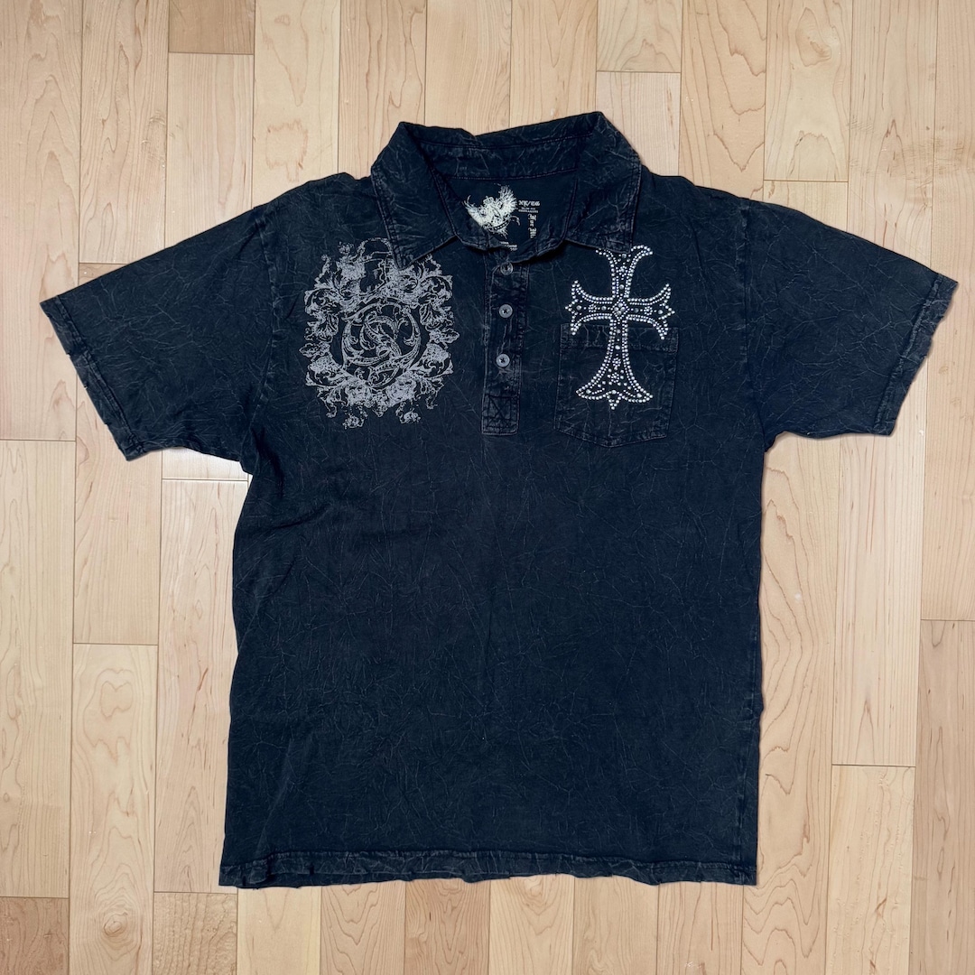 Y2K London for Him Black Polo Shirt Size XL - Etsy
