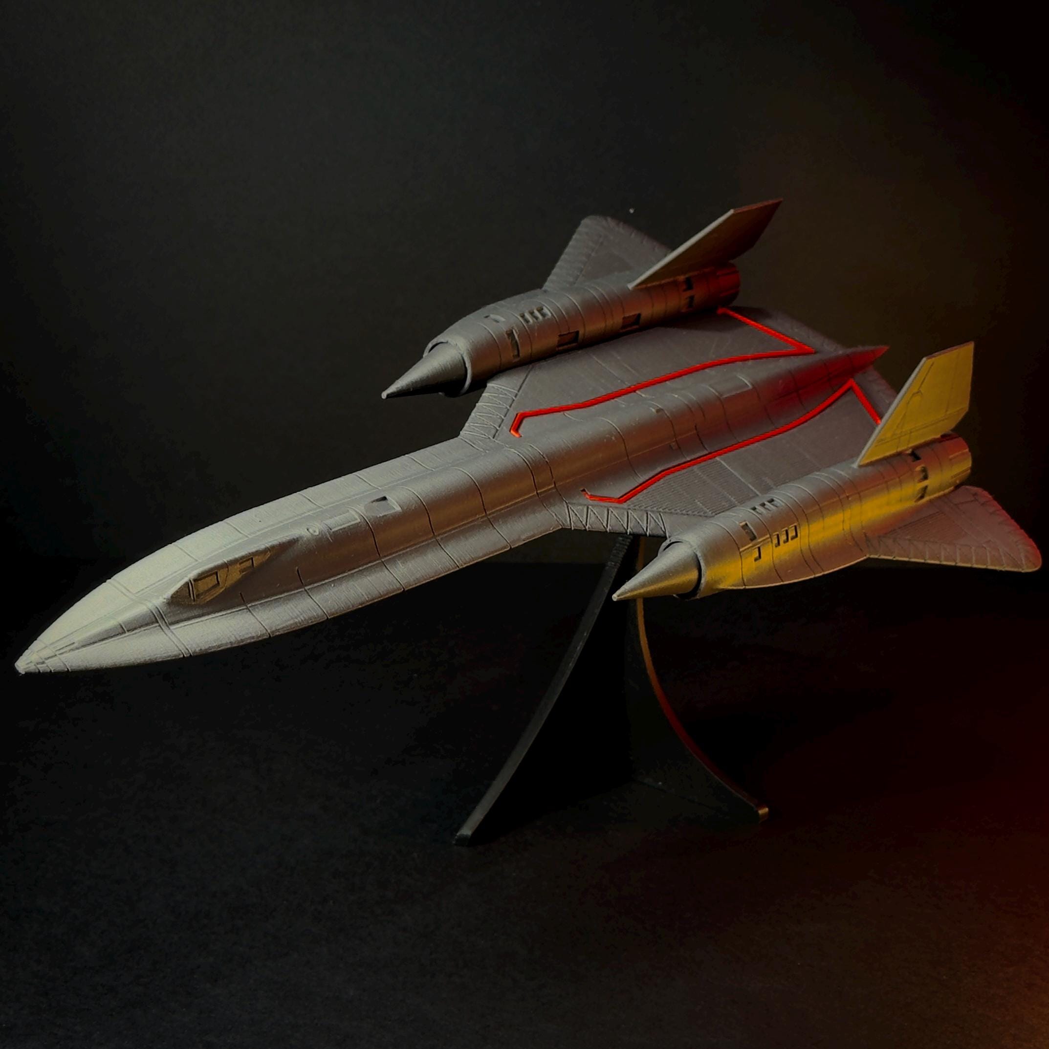 Lockheed SR 71 Blackbird 3D Printed Model - Etsy
