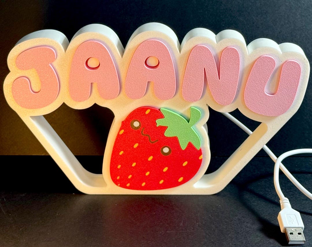 Personalized/customizable 3D Printed Light Box (MADE TO ORDER) - Etsy