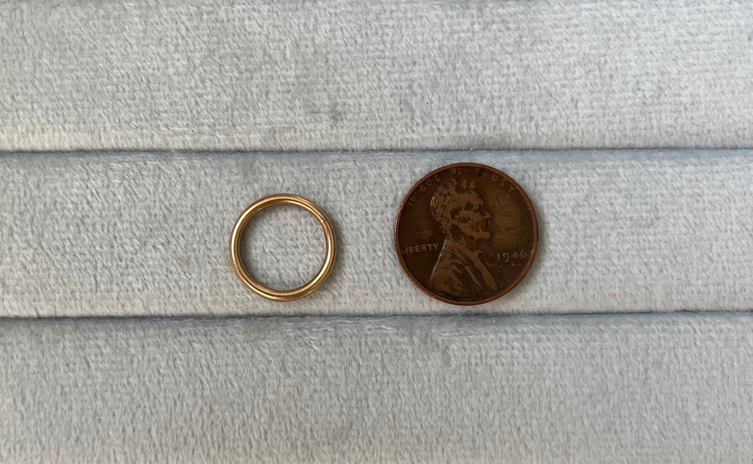 Vintage 14K Gold Split Ring - Etsy