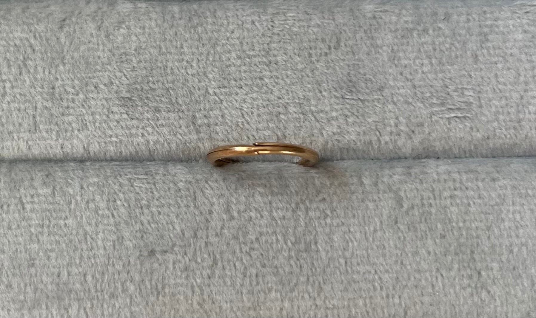 Vintage 14K Gold Split Ring - Etsy