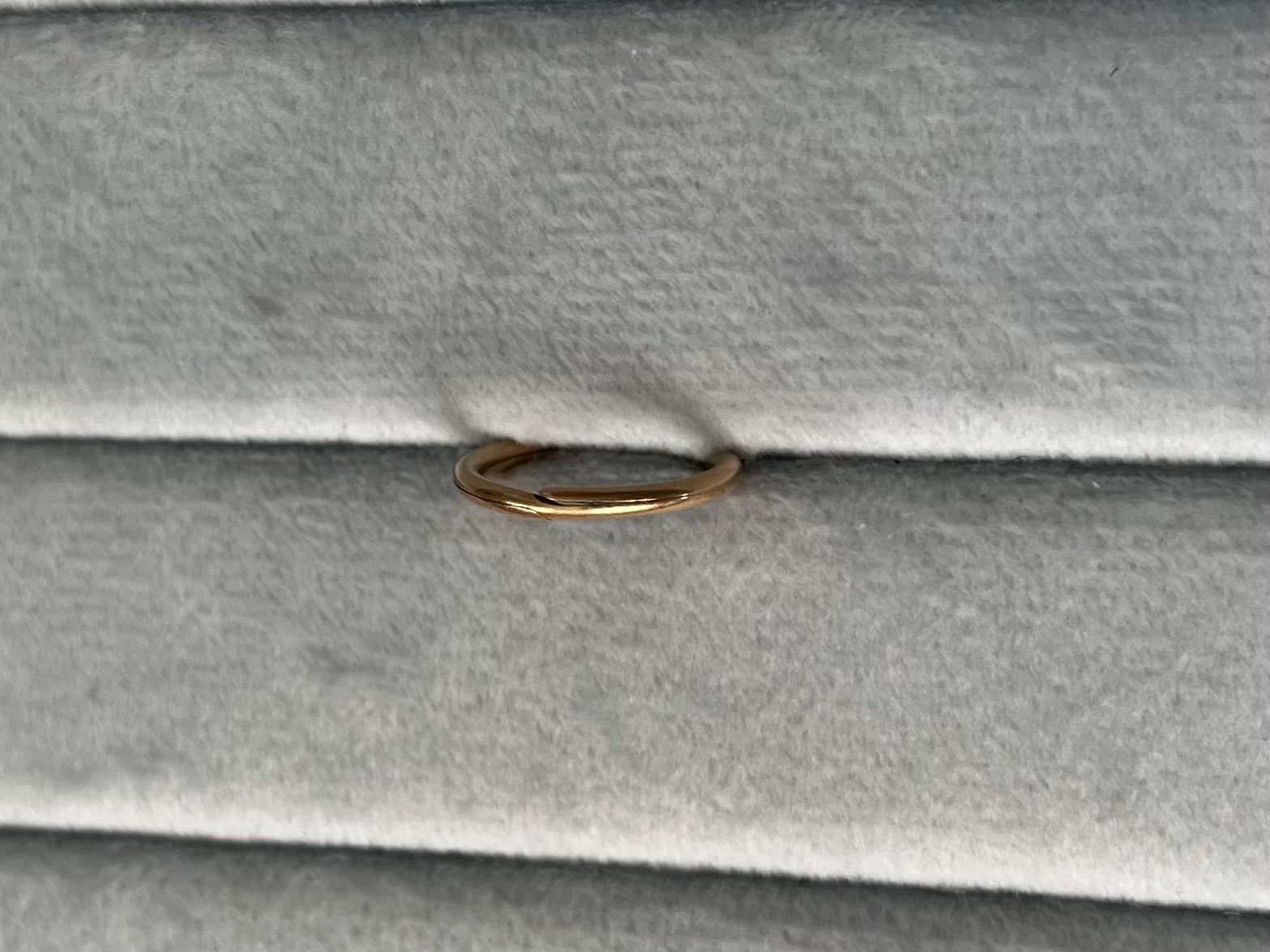 Vintage 14K Gold Split Ring - Etsy