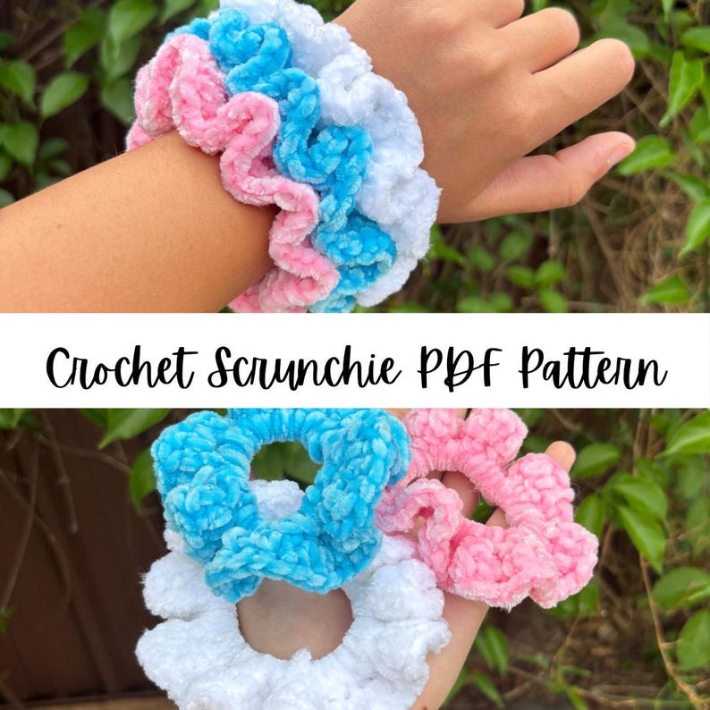 PDF Crochet Scrunchie Pattern - Etsy