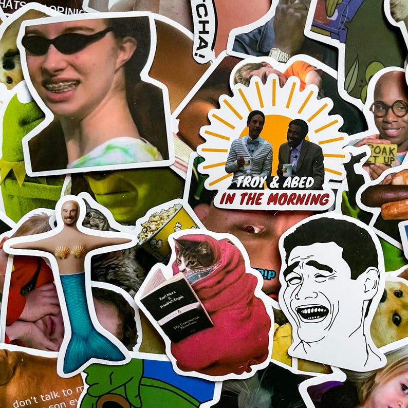 50 Random Internet Meme Stickers, Hilarious Reaction Face Stickers ...