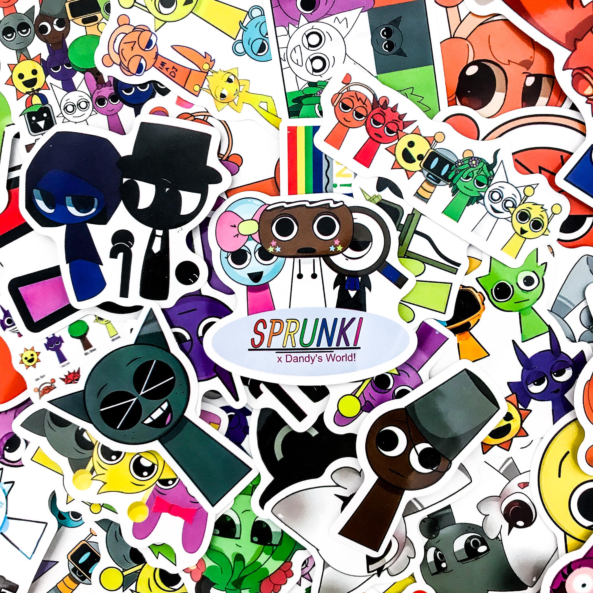 50 Random Sprunk-i Stickers Pack, Cute Cartoon Game Stickers for Kids ...