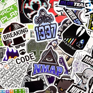50 Random Hacker Stickers, Cybersecurity Stickers, Ethical Hacking ...